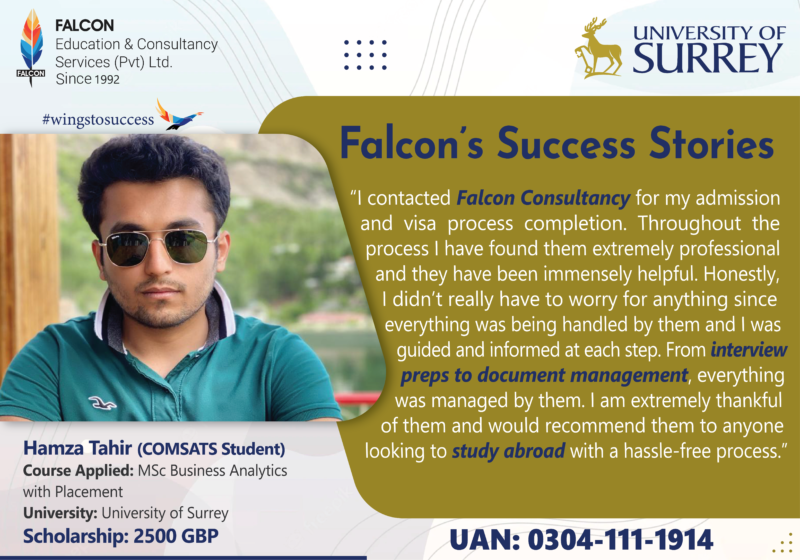 Success Stories - Falcon Education & Consultancy Services (Pvt) Ltd.